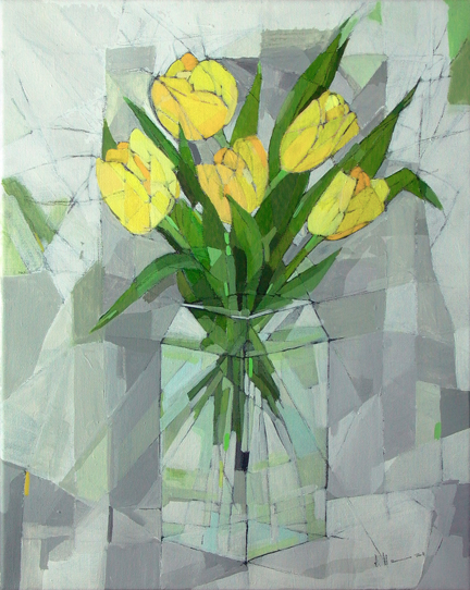 Still Life Paintings in Cubist Interpretation by Eveline Henner